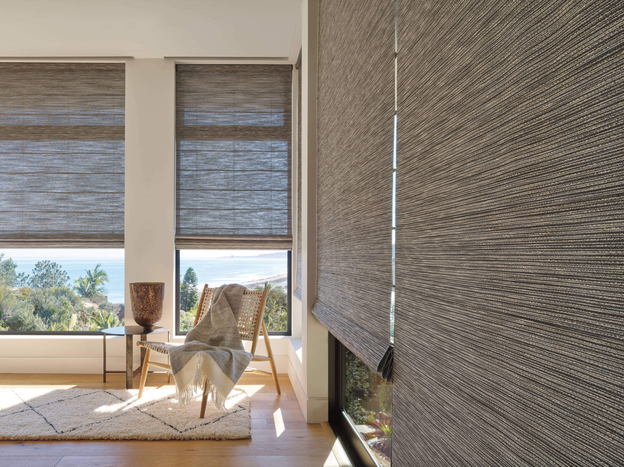 Alustra® Woven Textures® Roman Shades - Innovative Openings